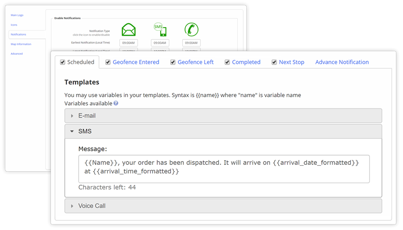Alert customers when a driver has entered into a proximity geofence