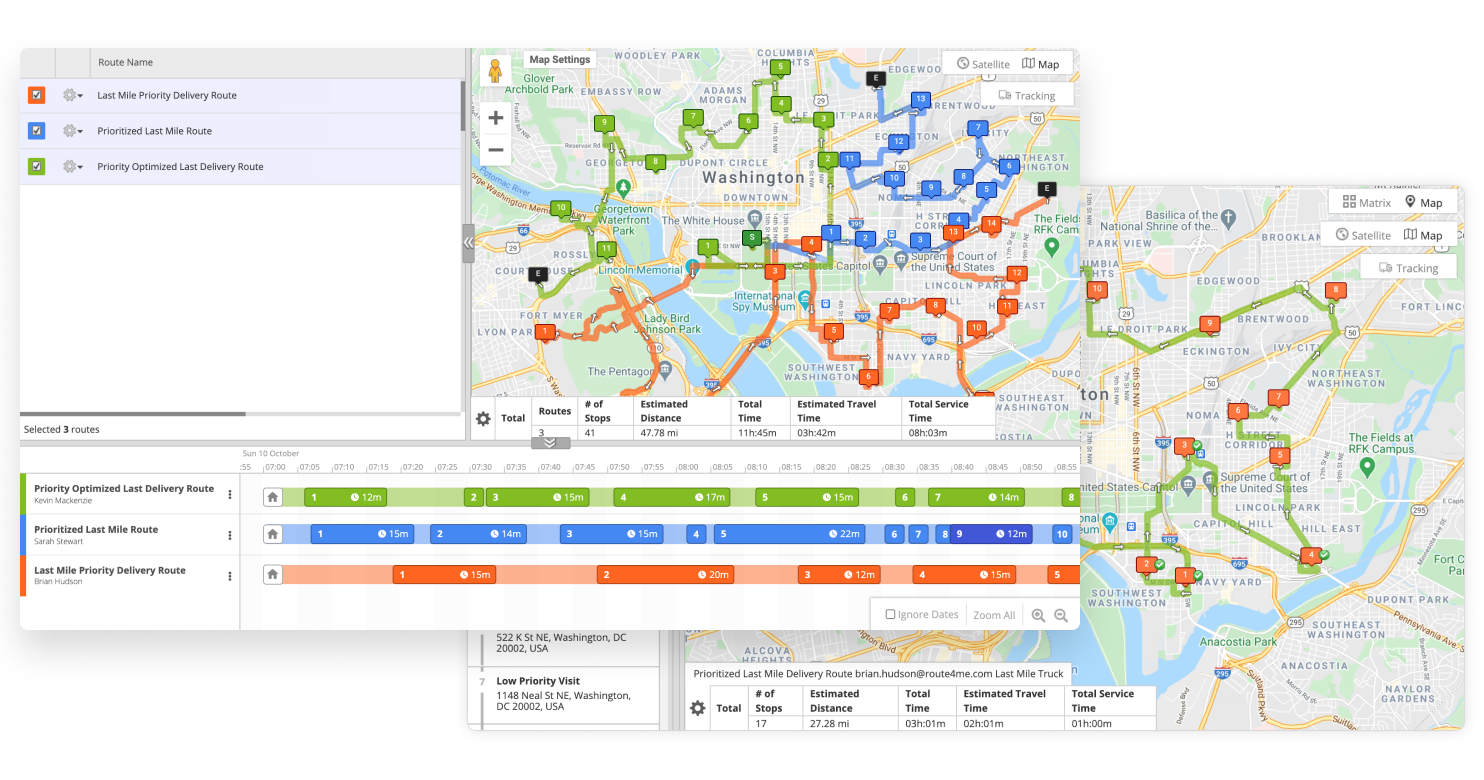 Priority Constraints for Efficient Last Mile Routing